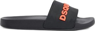 Dsquared2 Homme, Chaussures, Noir, Taille: 40 EU Logo Slides