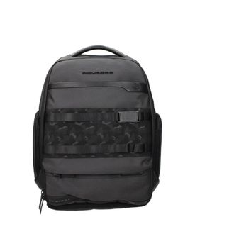 Piquadro Grauer Stoffrucksack mit Mehreren F&auml;chern - - Bags - Herren - Grau - ONE SIZE
