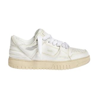 1989 STUDIO 1989 Studio, Femme, Chaussures, Blanc, Taille: 37 EU Distressed Leather Court Baskets