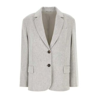 Brunello Cucinelli Damen, Jacken, Grau, XSGr&ouml;&szlig;e
