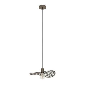 Eglo H&auml;ngelampe Swaby, Pendelleuchte Esstisch, Deckenlampe h&auml;ngend, Lampe Wohnzimmer aus Stahl in Bronze, E27 Fassung, &Oslash; 40 cm