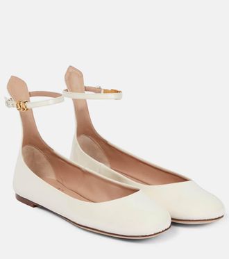 Valentino Garavani Ballerines Tan-Go en cuir verni