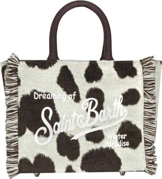 MC2 Saint Barth Femme, Sacs, Multicolore, Taille: ONE Size Borsa Vanity Mini Felt Cow