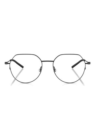 Moncler lunettes de vue à monture géométrique - Noir