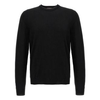 Zanone N3017 Giro - - Knitwear - Herren - Schwarzk - M