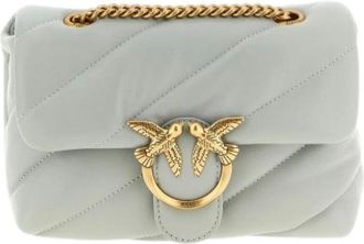 Pinko Pinko, Femme, Sacs, Gris, Taille: ONE Size Love Puffminsheenap