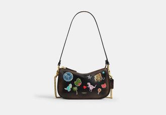 Coach Rexy 10 Th Birthday Waverly Tasche Aus Loved Leather Mit Sticker-Print