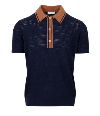 Paolo Pecora T-shirts Et Polos Bleu+Camel