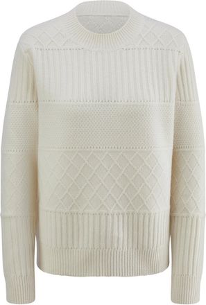 Fadenmeister Berlin Rundhals-Pullover Fadenmeister Berlin weiss