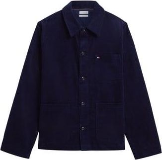 Tommy Hilfiger Surchemise droite col classique c&ocirc;tel&eacute;e en coton