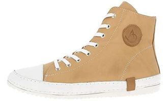 Andrea Conti Bottes en Cuir Femmes 0025902, Pointure:38 EU, La Couleur:Beige