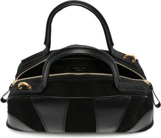 Dries Van Noten Mixed Leather and Suede Tote Bag - Black