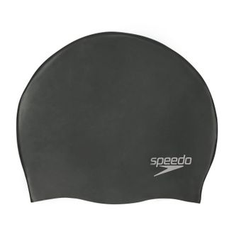Speedo Badekappe Silicon Moulded Cap, schwarz/weiß, 8709840001