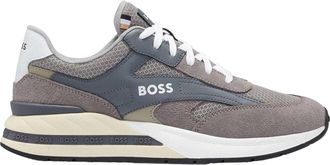 HUGO BOSS Kurt Sneaker f&uuml;r Herren, Leder (Grau)