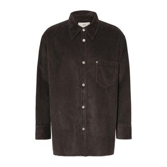 Ami Cord Overshirt mit Seitenschlitz - - Jackets - Herren - Grau - M