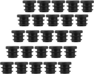 PartyKindom 50 St&uuml;ck Rund Kunststoff Stopfen f&uuml;r Rohre M&ouml;bel Schutzkappen Endstopfen Rohrverschluss Verschlei&szlig;fest Ger&auml;uscharm Passend f&uuml;r M&ouml;belbeine Edelstahl Ku