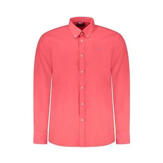 North Sails Rotes Baumwollhemd mit Stickerei - - Shirts - Herren - Rot - M