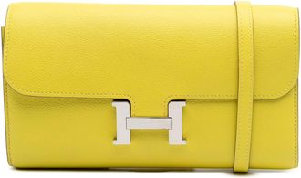 Herm&egrave;s Hobo Bags - Evercolor Constance Wallet To Go - Gr. unisize - in Gelb - f&uuml;r Damen