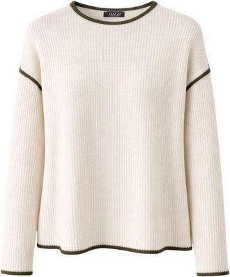 Tuzzi Nero Strickpullover mit Kontrastkante