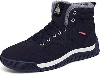 Mishansha Homme Bottes de Neige Chaude Fourrure Confortable Chaussures de Hiver Résistant à leau Bottines dhiver Antidérapant Mâle Bottes Hiver, Bleu 39