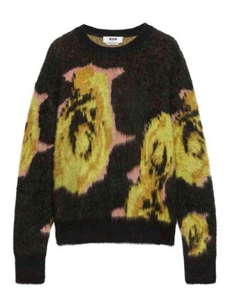 Msgm M. S.G. M. Pull Col Rond - Noir
