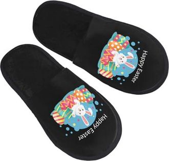 Generic Pantoufles Joyeuses P&acirc;ques Unisex Chaussons en Feutre Classiques &eacute;l&eacute;gant Accueil Slippers Adulte Ext&eacute;rieur L