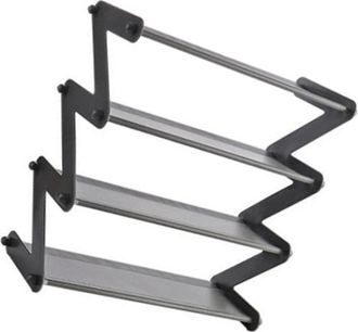 Garneck Schuheregale Aus Edelstahl Und Kunststoff Für Schuhe Und Küchenutensilien Platzsparendes Mehrschichtiges Lagerregal Für Wohnzimmer Büro Und Küche