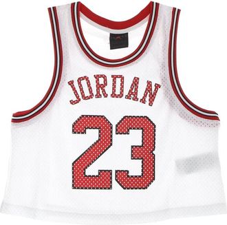 Nike Jordan Mesh Tanktop mit Rundhalsausschnitt - - Sport - Damen - Wei&szlig; - L