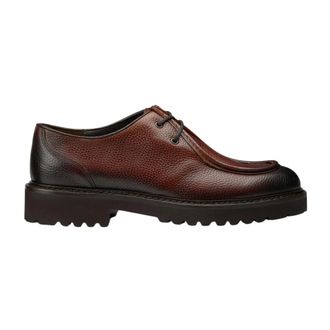 Doucal's Homme, Chaussures, Brun, Taille: 44 EU Tumbled Lace-Up