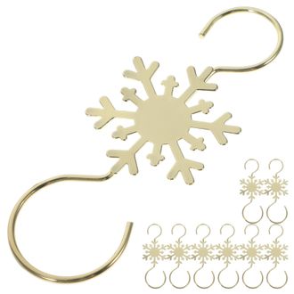 BESPORTBLE 10st&uuml;cke H&auml;ngehaken f&uuml;r Weihnachten Wiederverwendbare Metallhaken Weihnachtsstrumpfhaken Geschenkaufh&auml;nger Ornamenthaken zum Aufh&auml;ngen von Weihnachtss
