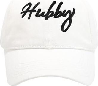 Generic Casquette de baseball brod&eacute;e pour la Saint-Valentin 2026, blanc, Taille unique