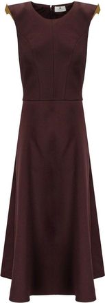 Elisabetta Franchi ROBE MIDI BIJOU MARRONE ELISABETTA FRANCHI