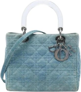 Dior Pre-owned Lady Satchel - - Pre-owned - Damen - Blau - ONE SIZE