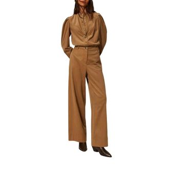 Twinset Myfo Samt-Hose - - Trousers - Damen - Braun - XS