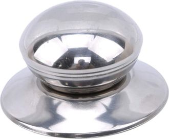 Generic Universal Topfdeckel-Knopf-Griff, K&uuml;che Kochgeschirr Ersatz-Pfanne Topf-Handgriff Deckel-Knopf-Kappe, Edelstahl-Basis Runder Kunststoff-Halteknopf Sch