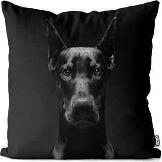 Void Watches Dobermann Kissenbezug Kissenhülle Sofakissen Kissen Deko Outdoor-Kissen Dekokissen, Kissen Größe:60 x 60 cm
