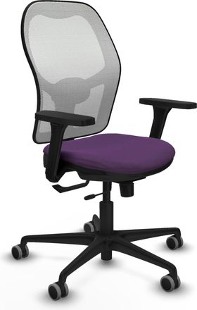 Piqueras y Crespo Schreibtischstuhl aus Netzgewebe mit 3D-Armen, h&ouml;henverstellbare Lendenwirbelst&uuml;tze, ausgestattet mit Syncro/Traslack und Schaumstoff, Rollen 65 mm, P