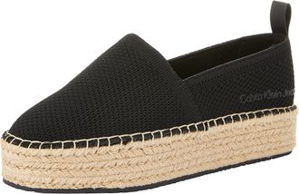 Calvin Klein Jeans Damen Espadrilles Plateau, Schwarz (Black), 40