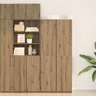 vidaXL Highboard Artisan Eiche 40x42,5x185 cm Holzwerkstoff Vidaxl