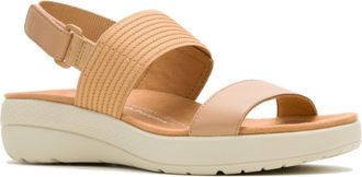 Hush Puppies Breathe Slingback Leder Damen Sandalen Tan Standard