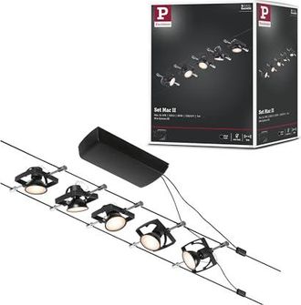 Paulmann Wire Set MacII max5x10W GU5,3 Schwarz ma