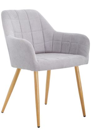 MID.YOU Mid.you Armlehnstuhl, Grau, Metall, Textil, konisch, 57x82x60 cm, Esszimmer, St&uuml;hle, Esszimmerst&uuml;hle, Armlehnenst&uuml;hle