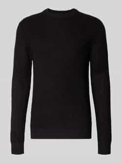 Jack & Jones Strickpullover mit gerippten Abschl&uuml;ssen Modell LINK