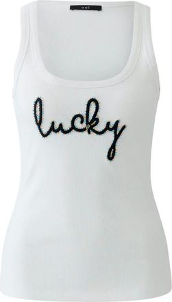 Oui Femme, Tops, Blanc, Taille: 40 FR Hauts sans manches