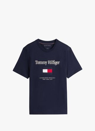 Tommy Hilfiger T-shirt manches courtes avec logo brod&eacute;