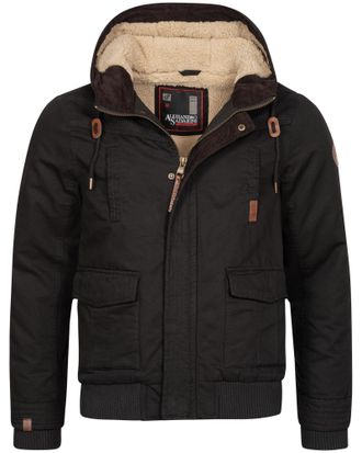 Alessandro Salvarini Winterjacke ALESSANDRO SALVARINI ASRigio, Herren, Gr. XXXL (58), schwarz, Obermaterial: 100% Baumwolle. Innenseite: 100% Polyester, Jacken Winterjacke