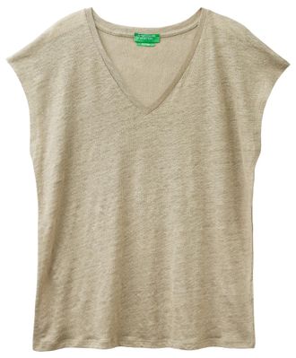 Benetton T-Shirt Damen, Armeegrün 0w9, M
