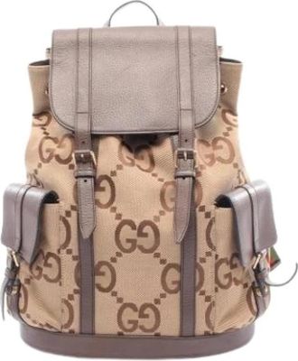 Gucci unisex, Pre-owned, Beige, Taille: ONE Size Sac &agrave; dos Vintage Pre-owned