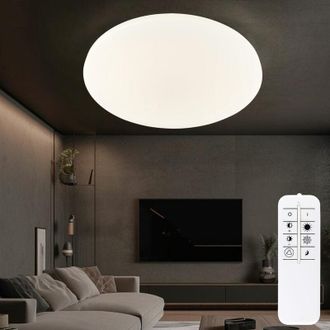 ETC Shop Etc-shop - Smart led Decken Leuchte Sternen Effekt Tageslicht Lampe Wohn Zimmer Beleuchtung Fernbedienung rund