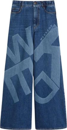 Max Mara Femme, Jeans, Bleu, Taille: 36 FR Jeans en denim de coton authentique